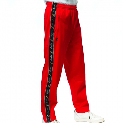 Australian Pants Red With Black Bies (OLUPA7201BL) Pants - Rigeshop
