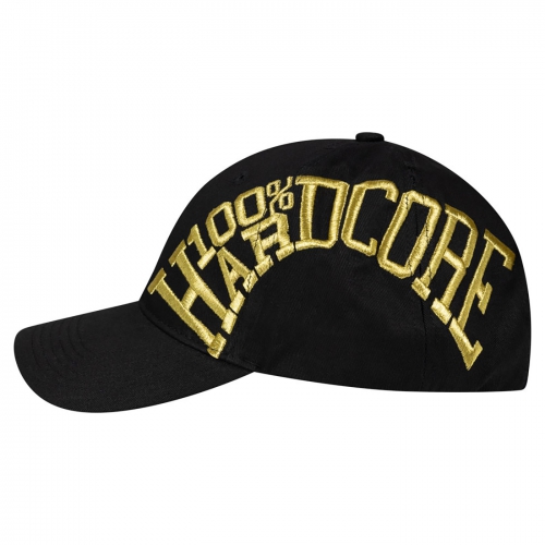 100% Hardcore Cap Essential Black & Gold (330C170125) Cap - Rigeshop